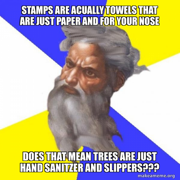 stamps are acually towels that are just paper and for your nose does ...