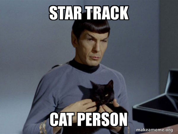 star track cat person - Spock and Cat Meme Meme Generator