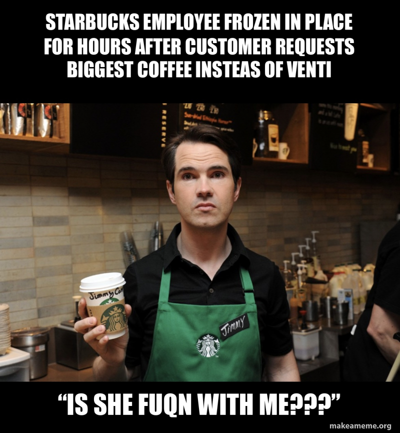 Starbucks employee frozen in place for hours after customer requests ...