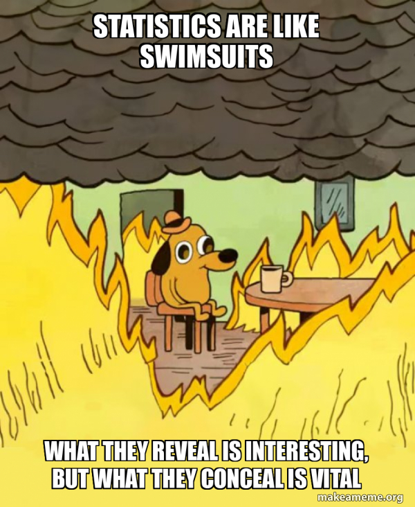 Statistics are like swimsuits What they reveal is interesting, but what ...