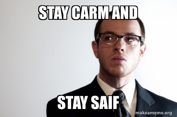STAY CARM AND STAY SAIF - Sexually Oblivious Boyfriend Meme Generator