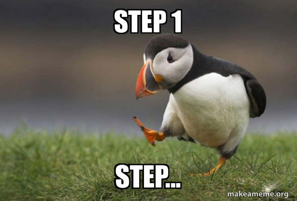 step 1 step... - Unpopular Opinion Puffin Meme Generator