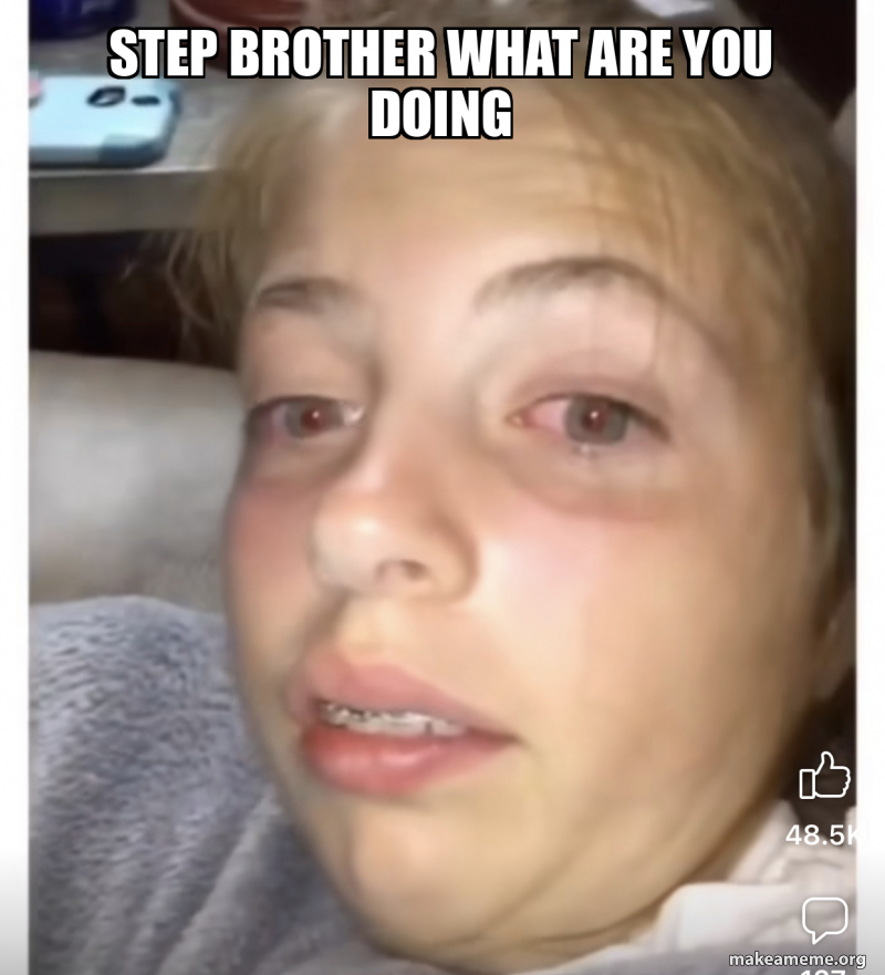 Step brother what are you doing Meme Generator