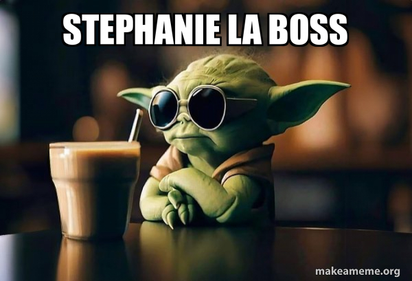 Stephanie la boss - Cool Yoda (Sunglasses) Meme Generator
