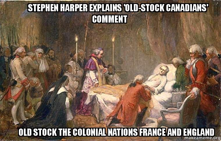 Stephen Harper explains 'old-stock Canadians' comment OLD STOCK THE ...