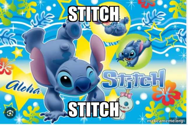 stitch stitch - papa en mama zijn lief Meme Generator