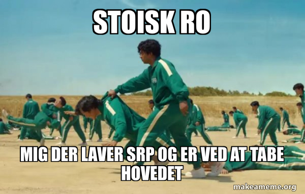 Stoisk ro Mig der laver SRP og er ved at tabe hovedet - Squid Game Ali ...