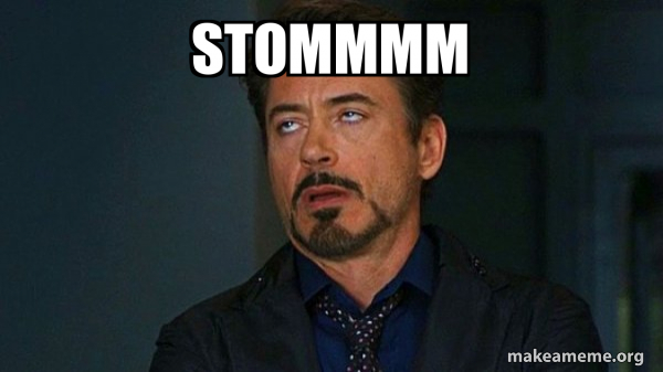 stommmm - Tony Stark Eye Roll Meme Generator