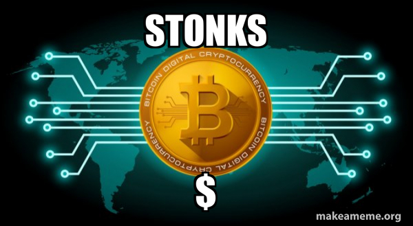 Stonks $ - Bitcoin Meme Generator