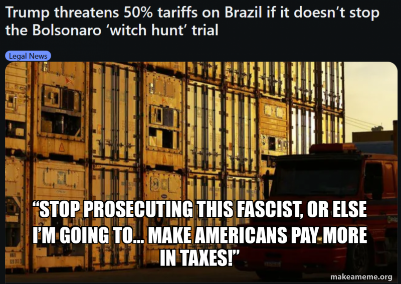 “Stop prosecuting this fascist, or else I’m going to… make Americans ...