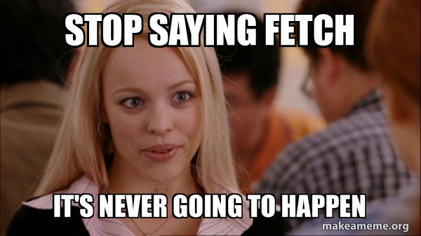 stop saying fetch It's never going to happen - Mean Girls Meme Meme ...