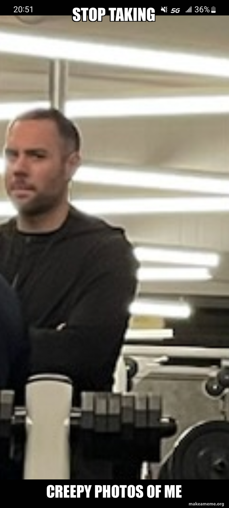 Stop TAKINg Creepy photos of me Meme Generator