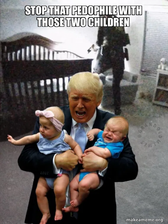 STOP THAT PEDOPHILE WITH THOSE TWO CHILDREN Meme Generator