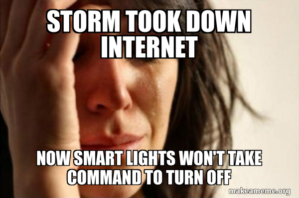 Storm took down internet Now smart lights won't take command to turn ...