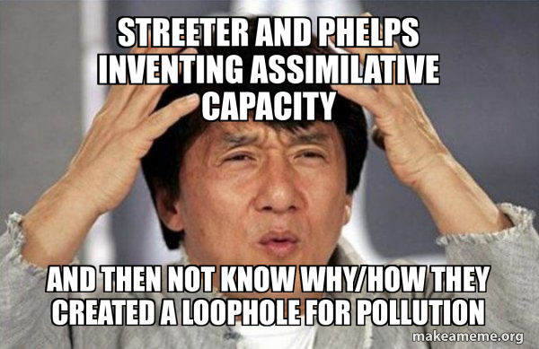 Streeter and Phelps inventing assimilative capacity And then not know ...