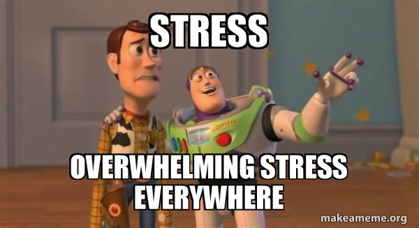 Stress overwhelming Stress everywhere - Buzz and Woody (Toy Story) Meme ...