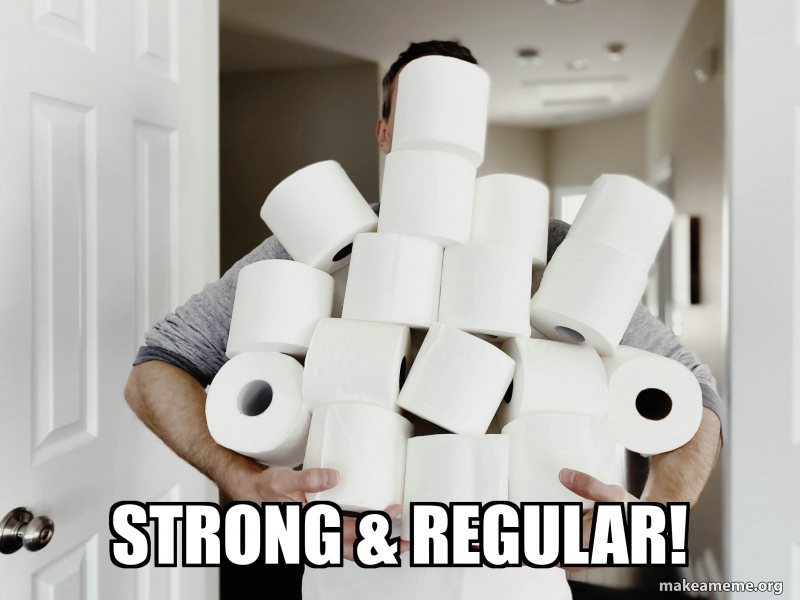 strong & regular! Meme Generator