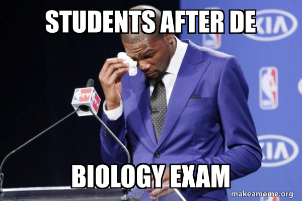 students after de biology exam - Kevin Durant You Da The Real Mvp Meme ...