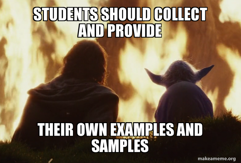 Students should collect and provide their own examples and samples Meme ...