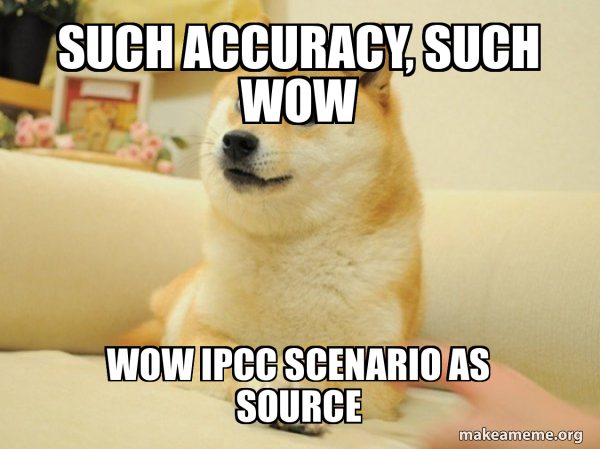 Such accuracy, such wow Wow IPCC scenario as source - Doge Meme Generator