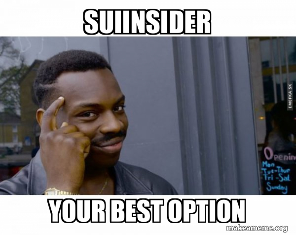 SuiInsider Your best option - Roll Safe Black Guy Pointing at His Head ...