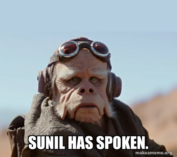 Sunil has spoken. - The Mandalorian - I Have Spoken Meme Generator