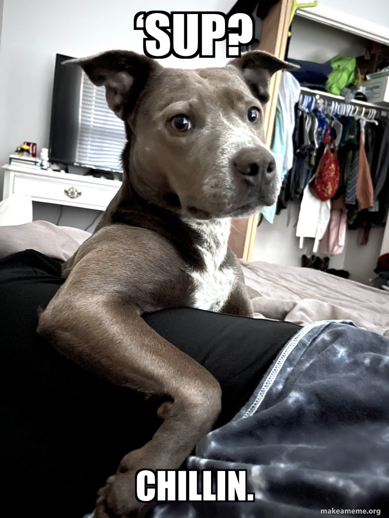 ‘Sup? Chillin. Meme Generator