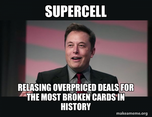 supercell relasing overpriced deals for the most broken cards in ...
