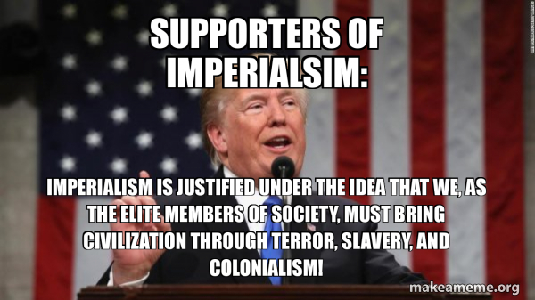 supporters of imperialsim: imperialism is justified under the idea that ...