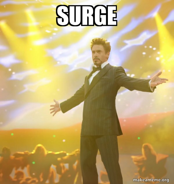 SURGE - Tony Stark Success Meme Generator