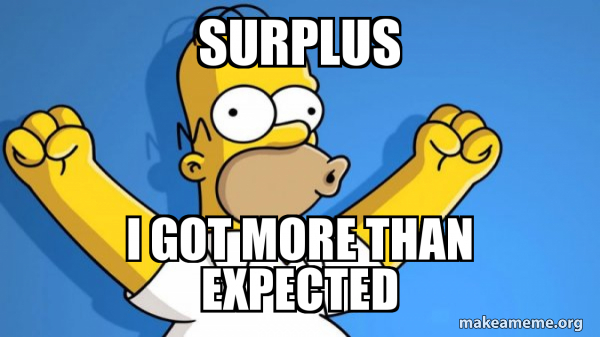 Surplus I got more than expected - Happy Homer Meme Generator