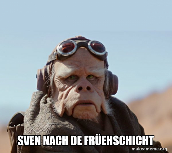 SVEN NACH DE FRÜEHSCHICHT - The Mandalorian - I Have Spoken Meme Generator