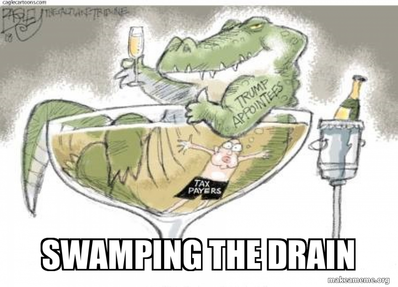 swamping the drain Meme Generator