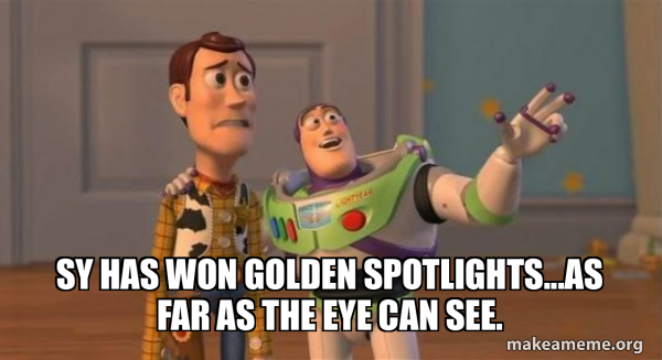 Sy has won Golden Spotlights...as far as the eye can see. - Buzz and ...