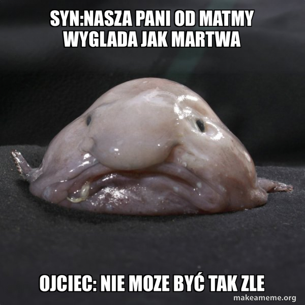 Syn:Nasza pani od matmy wyglada jak martwa Ojciec: Nie moze być tak zle ...