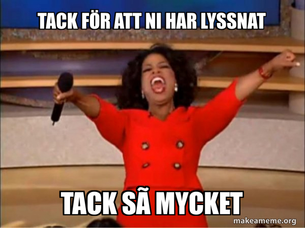 tack för att ni har lyssnat tack så mycket - Oprah Winfrey - You Get a ...
