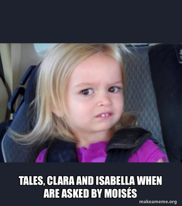 Tales, Clara and Isabella when are asked by Moisés - Side-Eyes Chloe ...