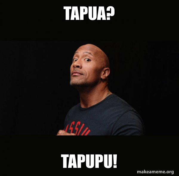 TAPUA? TAPUPU! - Dwayne Johnson (The Rock) Meme Generator