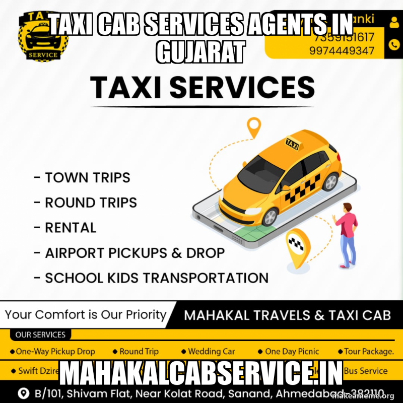 Taxi Cab services Agents in Gujarat mahakalcabservice.in Meme Generator
