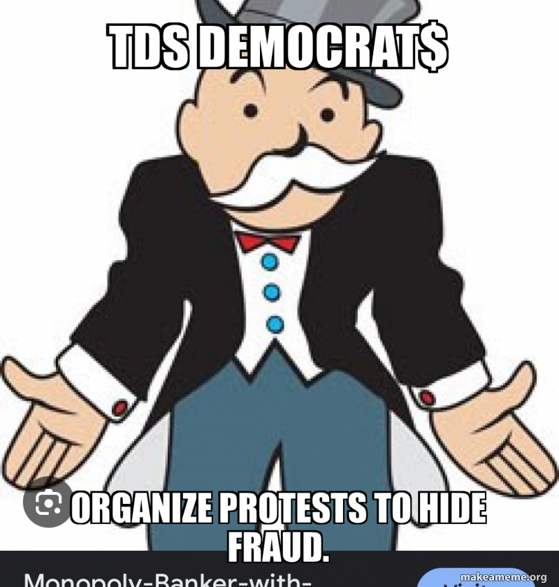 tds democrat$ organize protests to hide fraud. Meme Generator