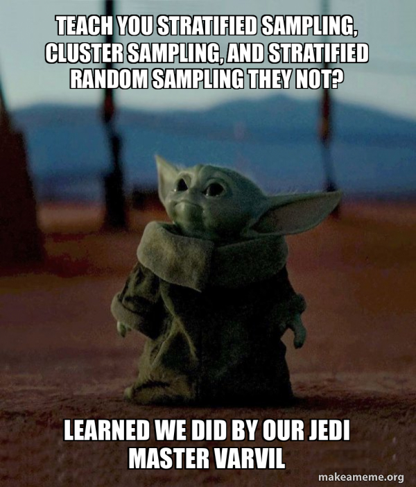 teach you Stratified SAmpling, Cluster Sampling, and Stratified Random ...