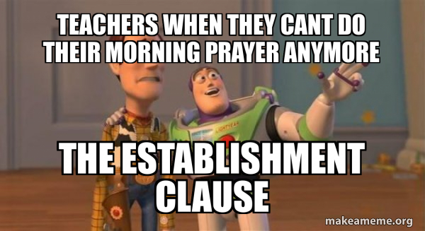 Teachers when they cant do their morning prayer anymore The ...
