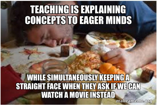Teaching is explaining concepts to eager minds While simultaneously ...