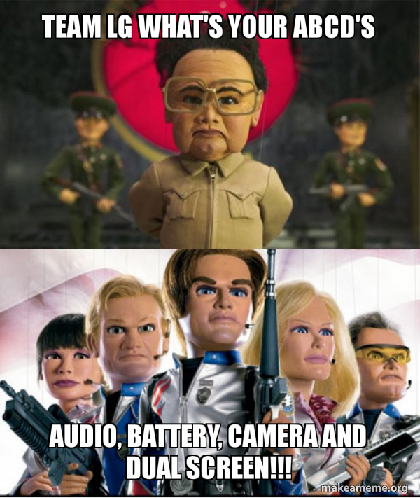 Team LG What's your ABCD's Audio, Battery, Camera and Dual Screen ...