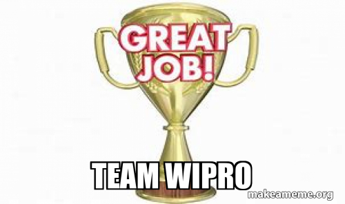 team wipro Meme Generator