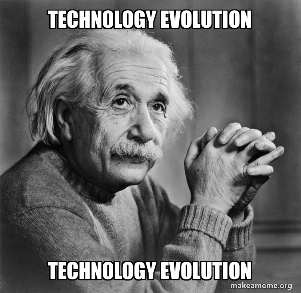 Technology Evolution Technology Evolution - Serious Albert Einstein ...
