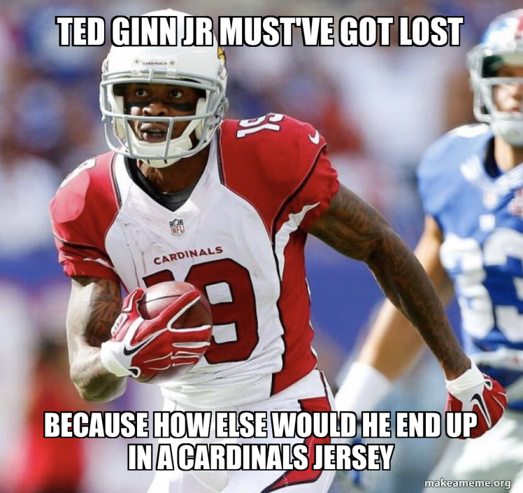 ted ginn jr must've got lost because how else would he end up in a ...