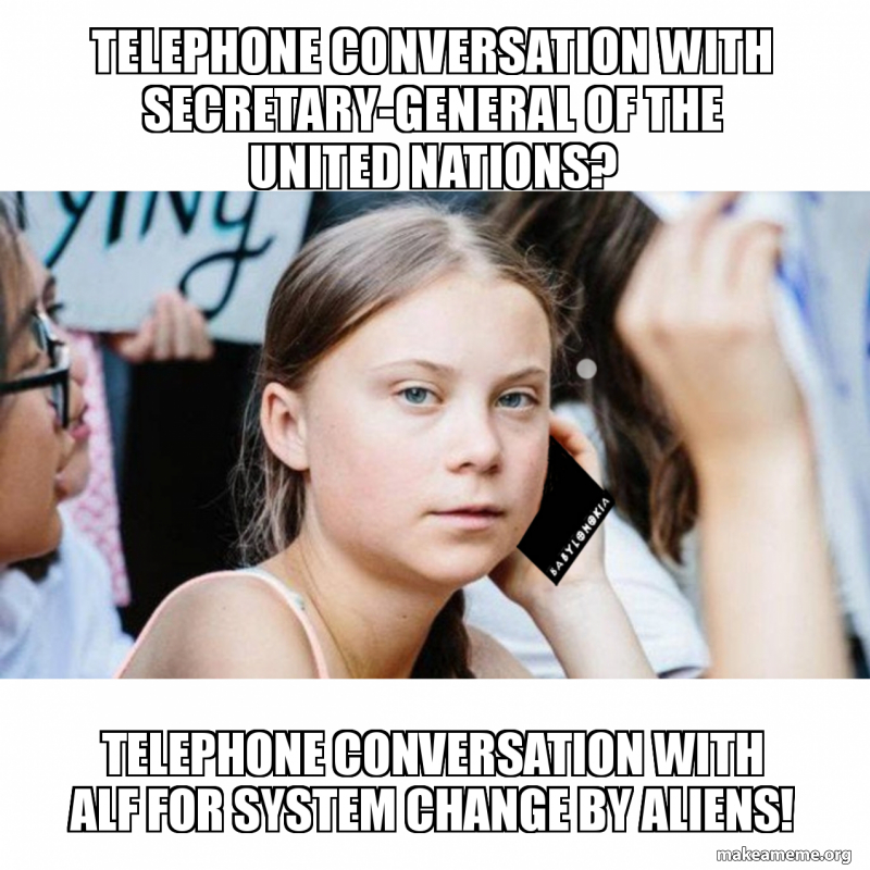 Telephone conversation with Secretary-General of the United Nations ...