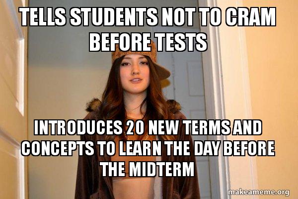 Cramming For Exams Meme