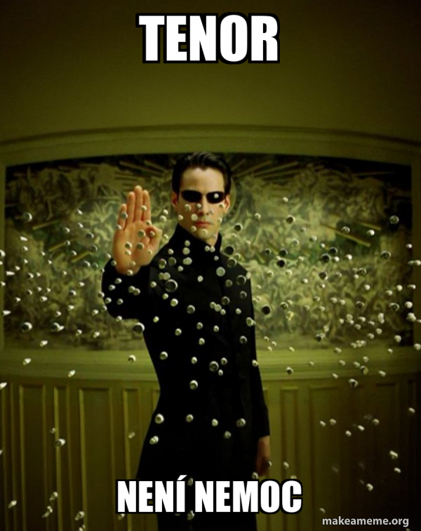 tenor není nemoc - Neo Stopping Bullets Meme Generator